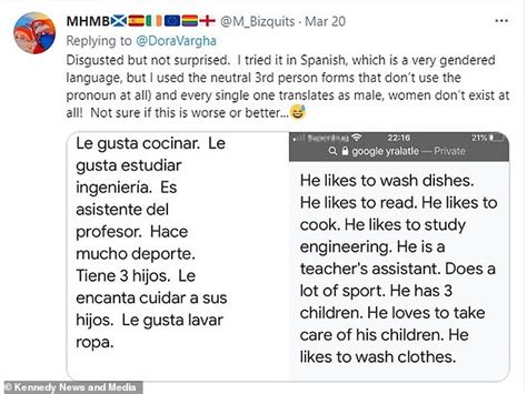 University Lecturer Slams Sexist Google Translate Daily Mail Online