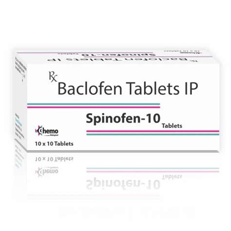 Baclofen 10 Mg Tablets At Rs 120730box In New Delhi Id 27336717355