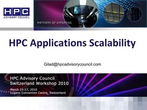 Large Scale Applications Scalability Hpc Advisory Council
