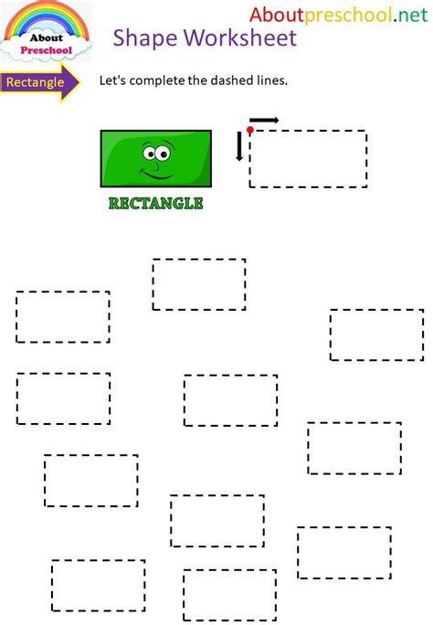 Rectangle Shapes Worksheet