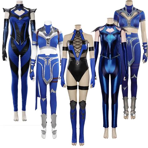 Disfraz De Cosplay De Mortal Cos Kombat Kitana Para Mujer Mono Con M