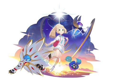 Lillie Cosmog Lunala And Solgaleo Pokemon And 1 More Drawn By User