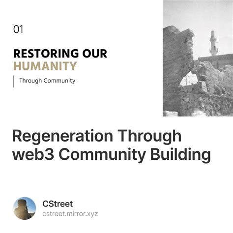 Regeneration Through Web3 Community Building Collection Opensea