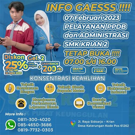Pelayanan Ppdb Dan Administrasi Smk Krian 2 Smk Krian 2 Sidoarjo