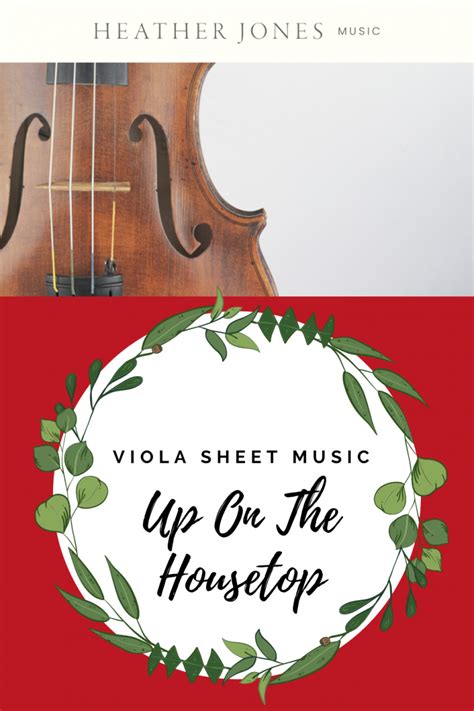 Up On The Housetop Viola Sheet Music Heather Jones Music