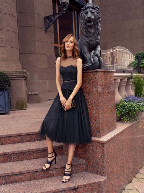 Formal Dress With Tulle Skirt And Structured Bodice