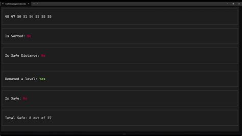 Advent Of Code 2024 Day 2 Part 2 Visualization Youtube