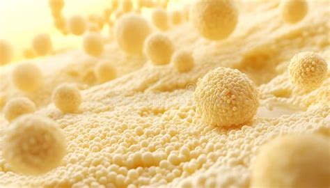 Yeast Fermentation Colony Of Saccharomyces Cerevisiae Baker S Yeast