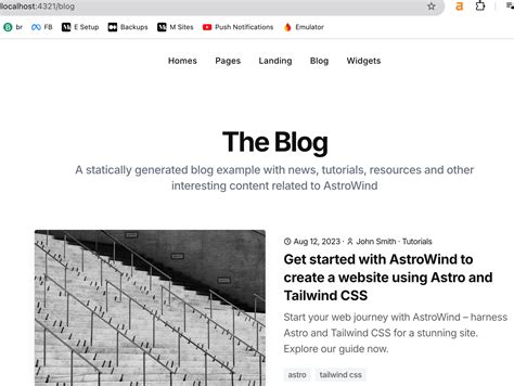 Astrojs Cant Customise Astrowind Template Stack Overflow