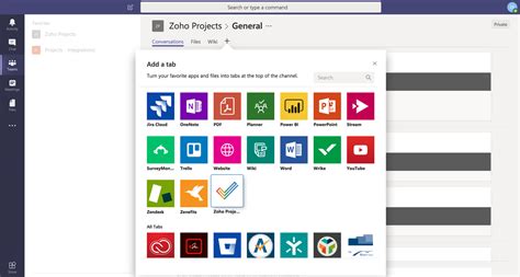 Microsoft Teams Integration Zoho Projects