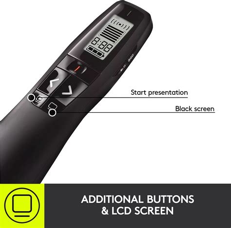 Logitech R700 Wireless Presentation Remote - Red Laser Pointer, 30 ...