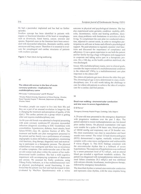 Pdf Dead Man Walking Sinoventricular Conduction And Sine Wave In Severe Hyperkalemia