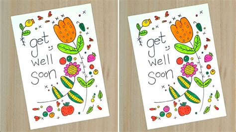 Beautiful Get Well Soon Card How To Draw Get Well Soon Card Get