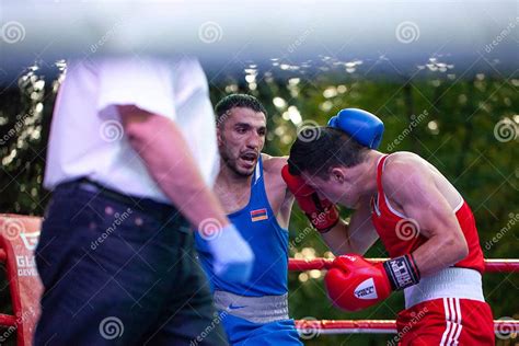 Georgy Zadorozhny Versus Karen Tonakanyan During Boxing Match Between