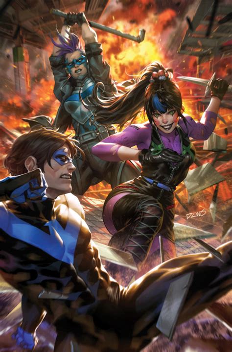 Punchline Vs Nightwing And New Sidekick Bluebird By Battle810 On