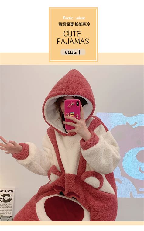 토이스토리 랏소 점프수트 극세사 잠옷 레드 디즈니 캐릭터 겨울 수면 파자마