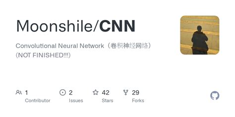 GitHub Moonshile CNN Convolutional Neural Network卷积神经网络 NOT FINISHED