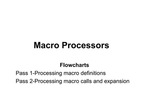 Pass 1 Flowchart Ppt