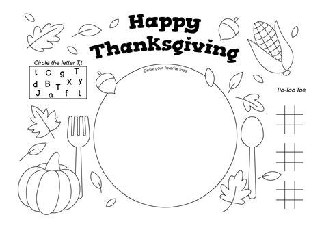 Free Printable Placemats To Color At Linda Siddiqui Blog