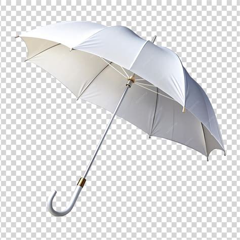 Premium Psd White Umbrella Isolated On White Background