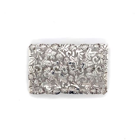 Sg Panis Sterling Handwrought Sterling Pin J5376 Gem