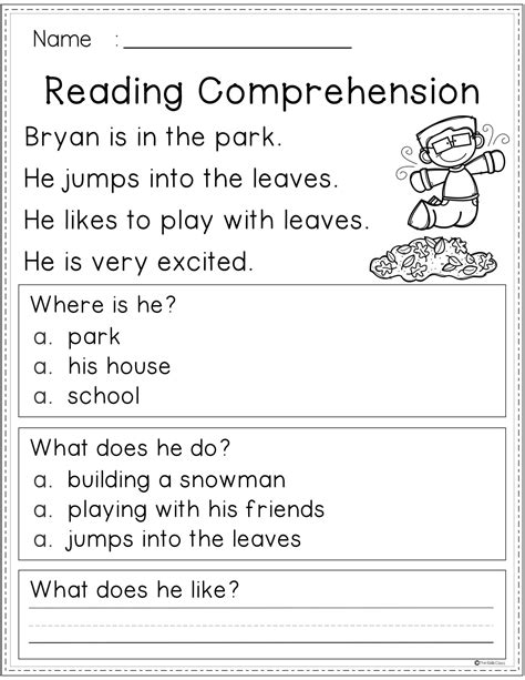Free Grade 1 Reading Comprehension Worksheets Reading Comprehension Worksheets