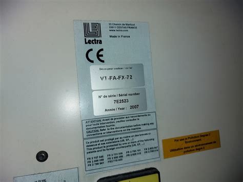 Lot Lectra Automatic Cutting Machine