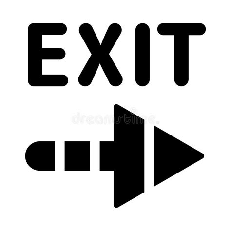 Exit Arrow Icon Stock Vector Illustration Of Vector 358759904