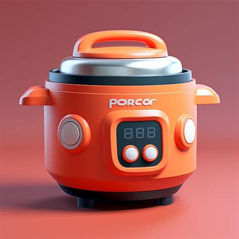 Premium Photo Cartoon Instant Pot Cookers 3d