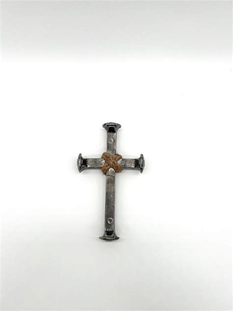 Railroad Spike Cross Ready To Hang Made In Usa Etsy