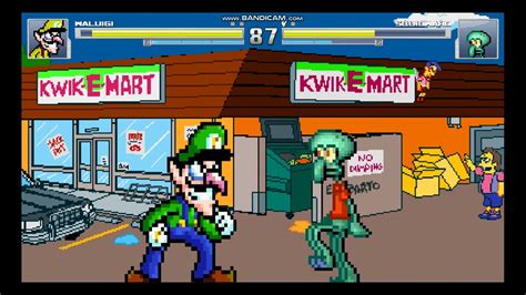 Mugen Fight Waluigi Vs Squidward Youtube