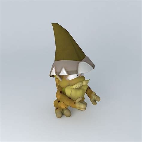Spore Gnome Wearing Hat Free 3d Model Cgtrader