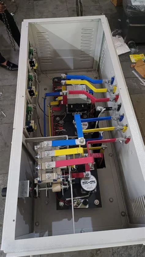 125kva Oil Cold Bypass Switch Three Phase Servo Voltage Stabilizer For