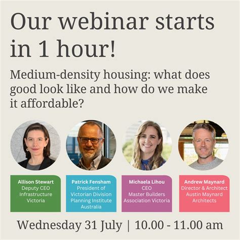 Infrastructure Victoria On Linkedin Our Webinar Starts In One Hour ⏰ Join Industry Experts At