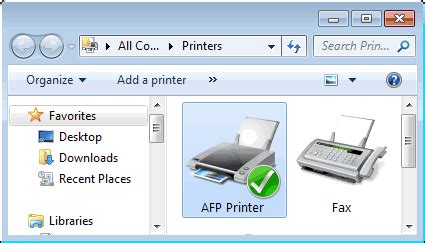 AFP Printer AFP Driver For Windows 7 Windows Vista Windows XP Windows 2000