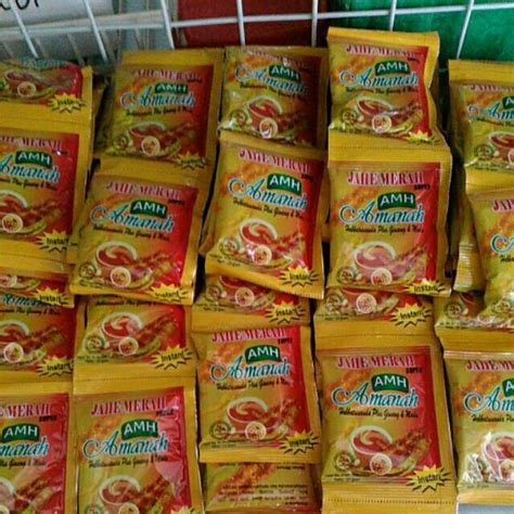 Jual Jahe Merah Super Amanah Isi 10scht Jahe Amh Jahe Sachet Shopee