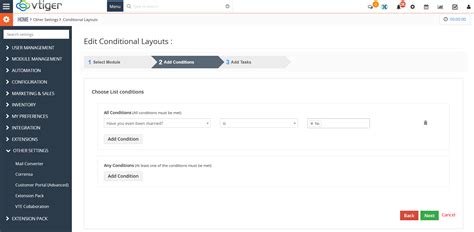 Conditional Layouts Vtiger Experts