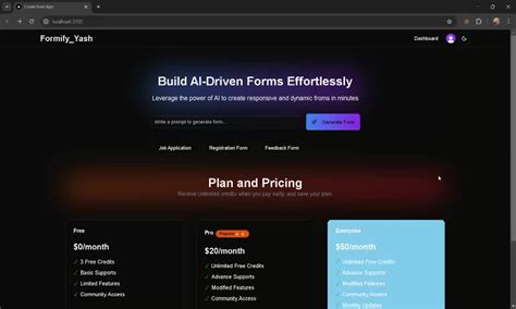 Ai Openai Formbuilder Stripe Clerk Supabase Zod Nextjs Typescript Yash Yadav