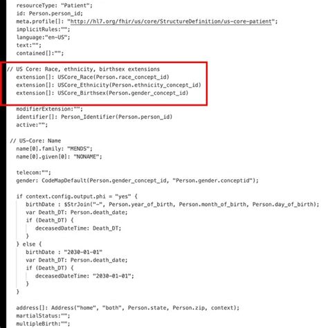 Whistle Transformation Specification For Creating Fhir R4 Person Download Scientific Diagram