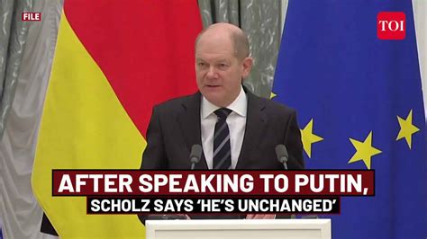 Putin Secret Message To Ukraine And Nato Germanys Scholz Reveals Bad
