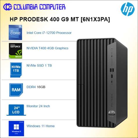 Jual HP PRODESK 400 G9 MT 6N1X3PA I7 12700 16GB 1TB T400 Win11 PRO Di Seller Cosmos Computer