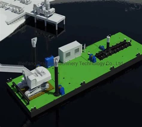 High Quality Working Pontoons Floating Working Pontoon Barge Modular Platform Barge Sectional