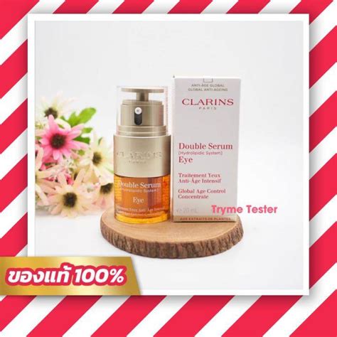 ของแท้ ฉลากไทย Clarins Double Serum Eye 20 Ml Th