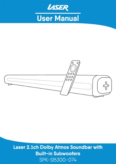 User Manual Laser Spk Sb300 074 English 20 Pages