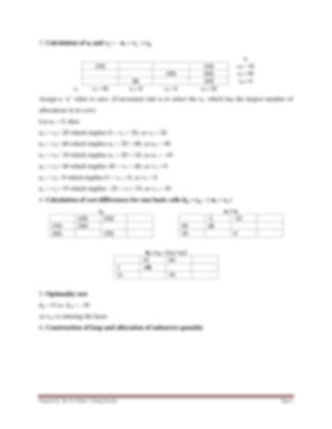 Solution Degeneracy Optimisation Techniques Of Transportation Problem