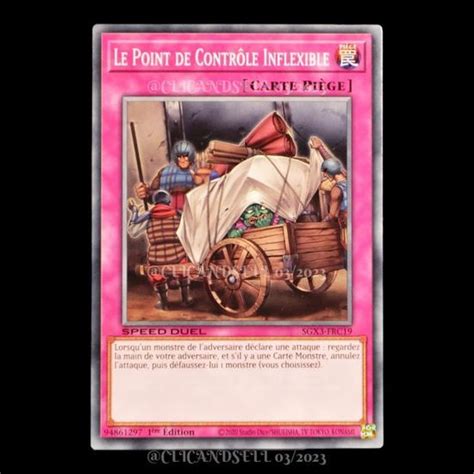 Carte Yu Gi Oh Sgx3 Frc19 Le Point De Contrôle Inflexible Neuf Fr