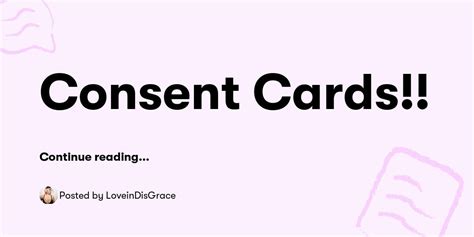 Consent Cards — Loveindisgrace Buymeacoffee