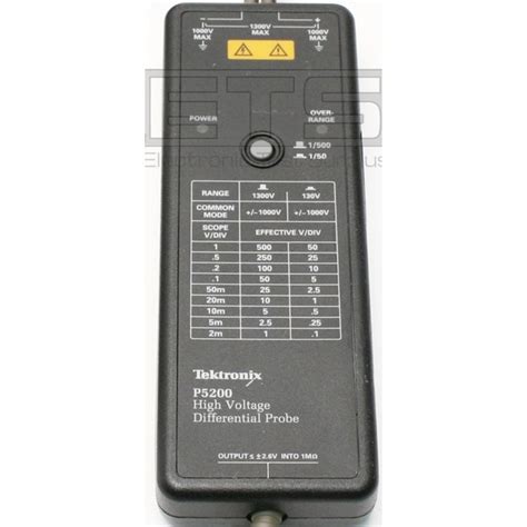 Tektronix P5200 Oscilloscope High Voltage Differential Probe 1300v Max