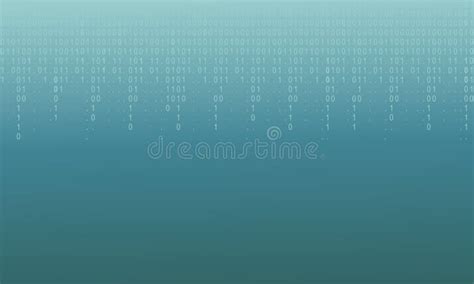 Falling Binary Code Background Stock Vector Illustration Of Coding Network