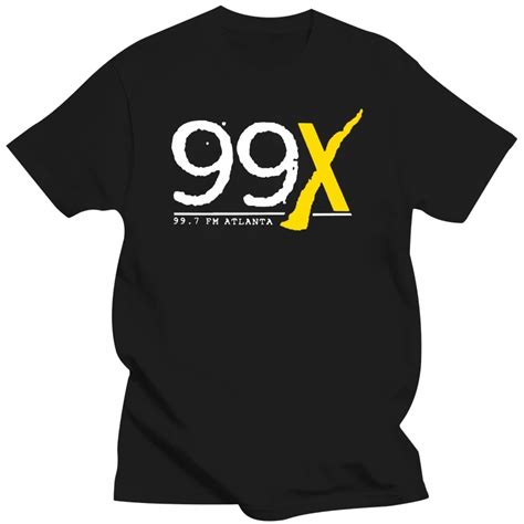 99x atlanta alternative radio station black 100 ring spun cotton t